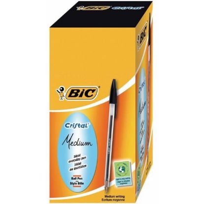 Bic Cristal Medium Ballpoint Biro x 50 | My Website